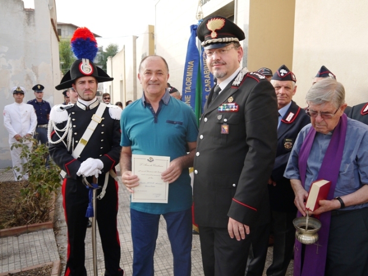 Giardini. Cerimonia in onore del vice brigadiere dei carabinieri ...