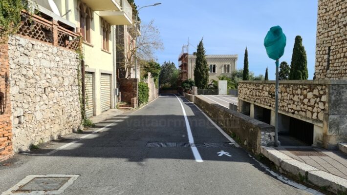 Taormina. Via Circonvallazione, ecco il percorso pedonale. A breve ...
