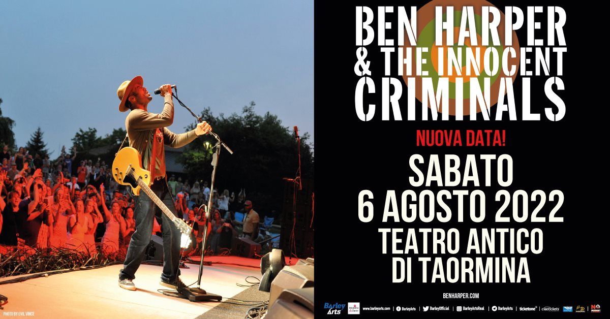 Taormina. Ben Harper & The Innocent Criminals: concerto rinviato al ...